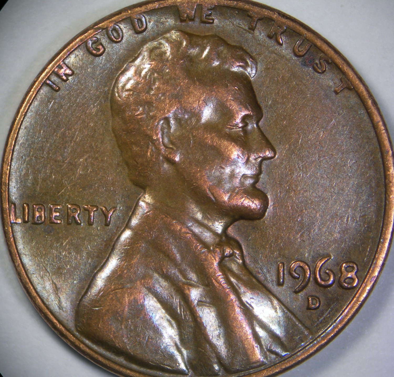 1968-D Lincoln Cent Doubled Die Obverse 1DO-004 #368