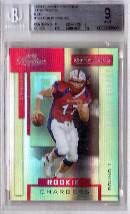 PHILIP RIVERS #/100 RC 2004 Prestige Xtra Points Red Rookie #153 ...