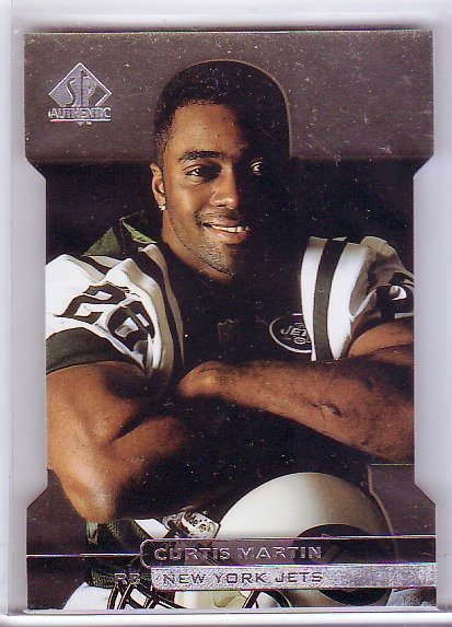 Curtis Martin 1998 SP Authentic Die-Cut #96 Patriots, Jets #/500