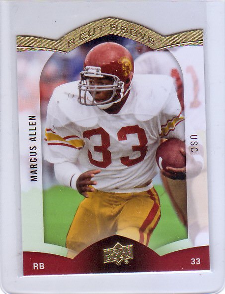 Marcus Allen 2015 Upper Deck A Cut Above Die-cut #ACA-15 Raiders Chiefs ...