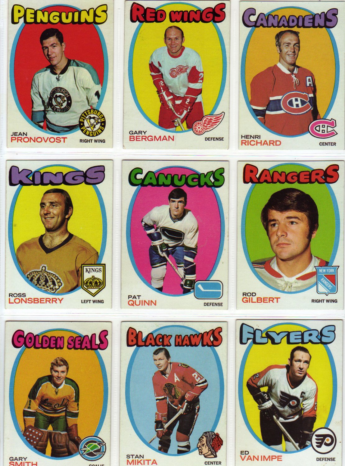 1971-72 Topps Hockey Complete Set (132) Bobby Orr, Howe, Hull, Ken ...