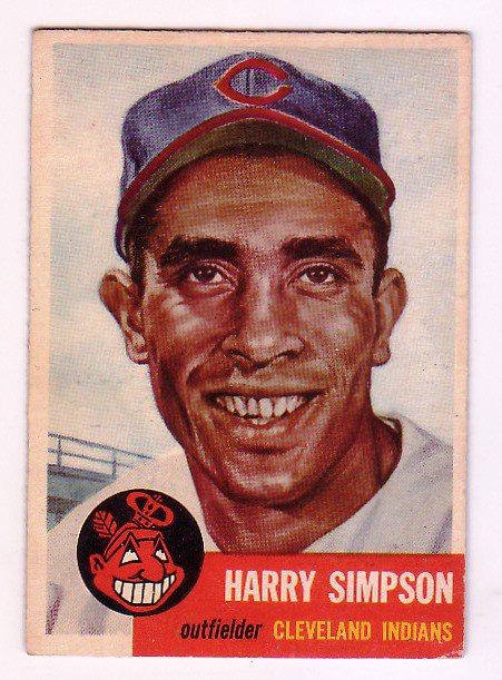 Harry Simpson 1953 Topps #150 Cleveland Indians