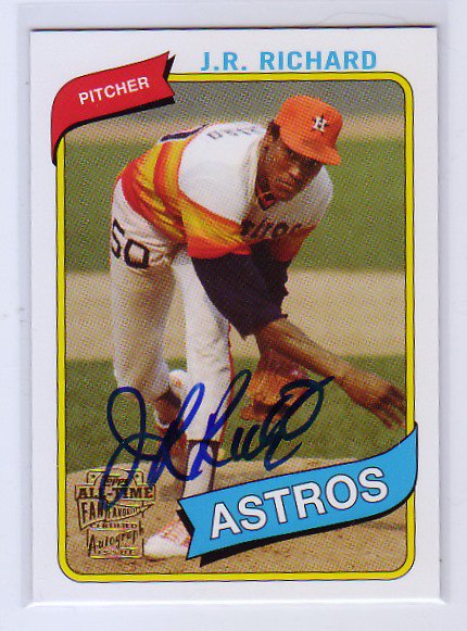 J.R. Richard 2005 Topps All-Time Fan Favorites Autograph #FFA-JR Astros ...