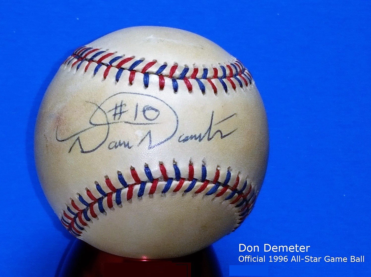 Brooklyn Dodgers Don Demeter Signed Autographed Official 1996 MLB All ...