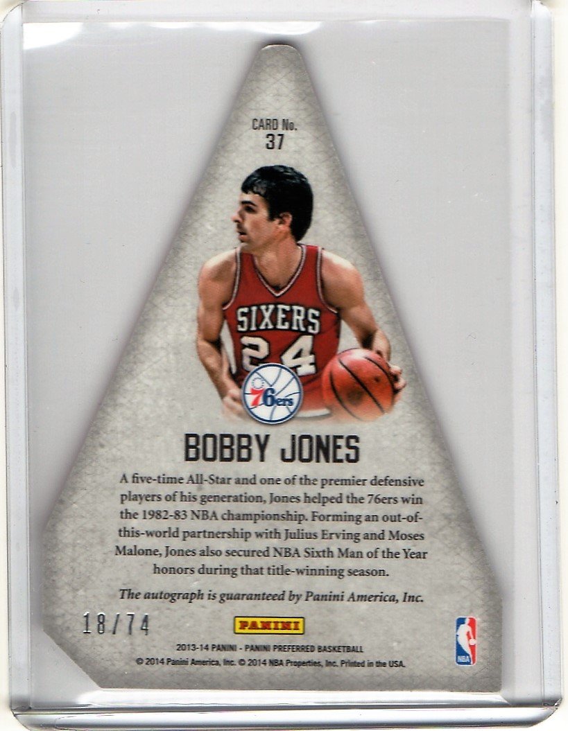 Bobby Jones HOF #/74 Auto 2013-14 Panini Preferred Choice Awards Red ...