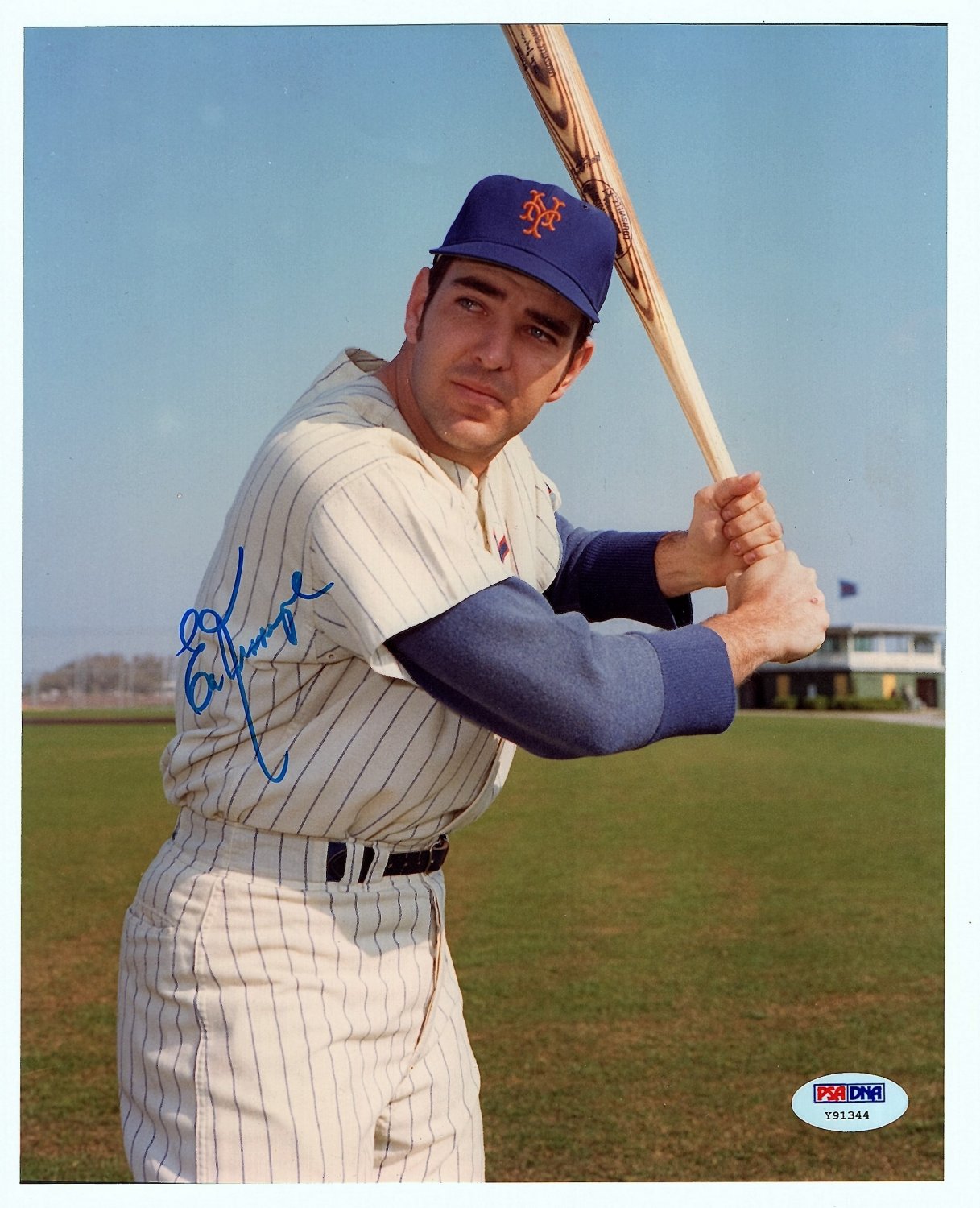 Ed Kranepool Signed Autographed 8 x 10" color photo New York Mets PSA/DNA