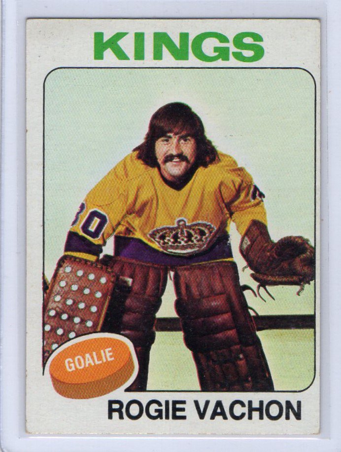 Rogatien Vachon 1975-76 Topps #160 Canadiens, Kings HOF Rogie