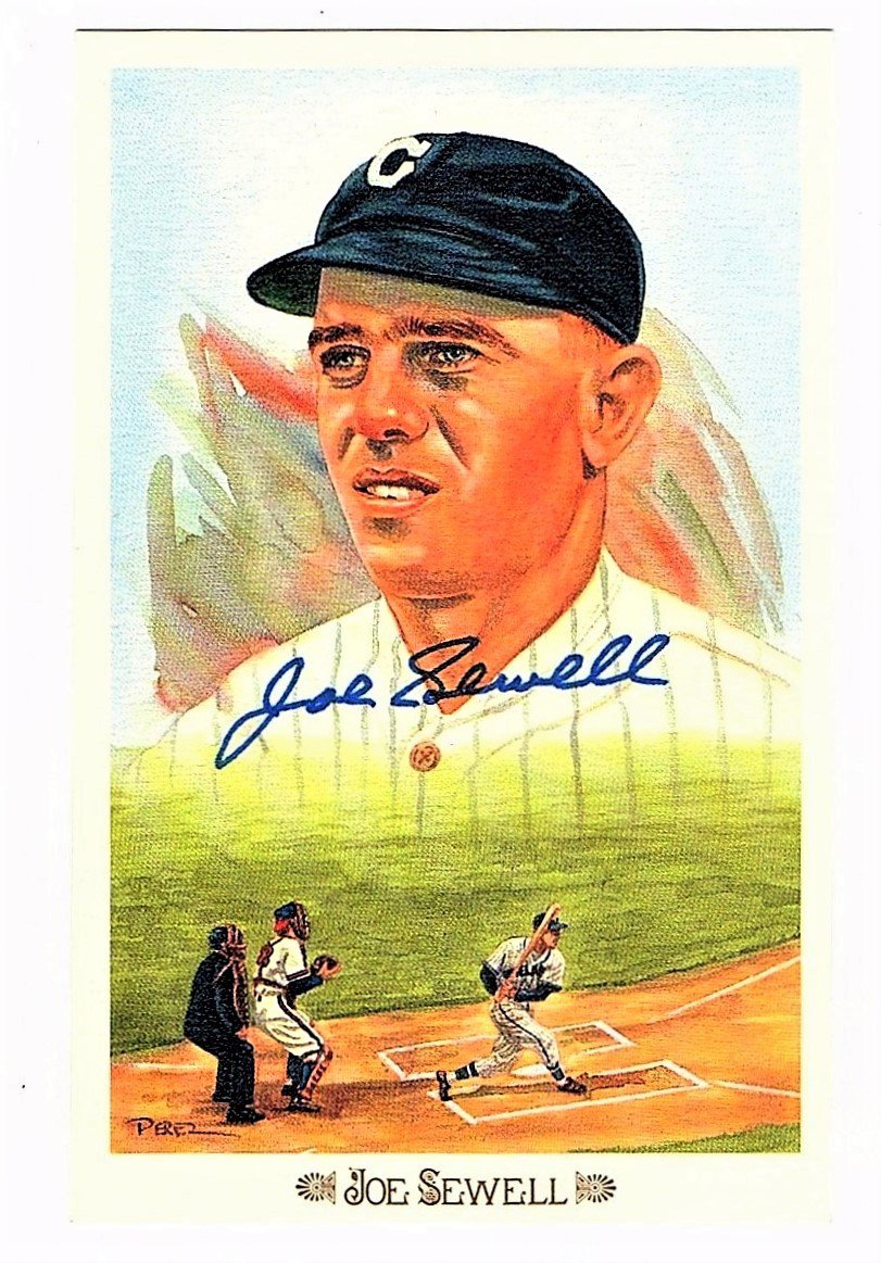 Joe Sewell Signed Autographed 1989 Perez-Steele Celebration Postcard ...
