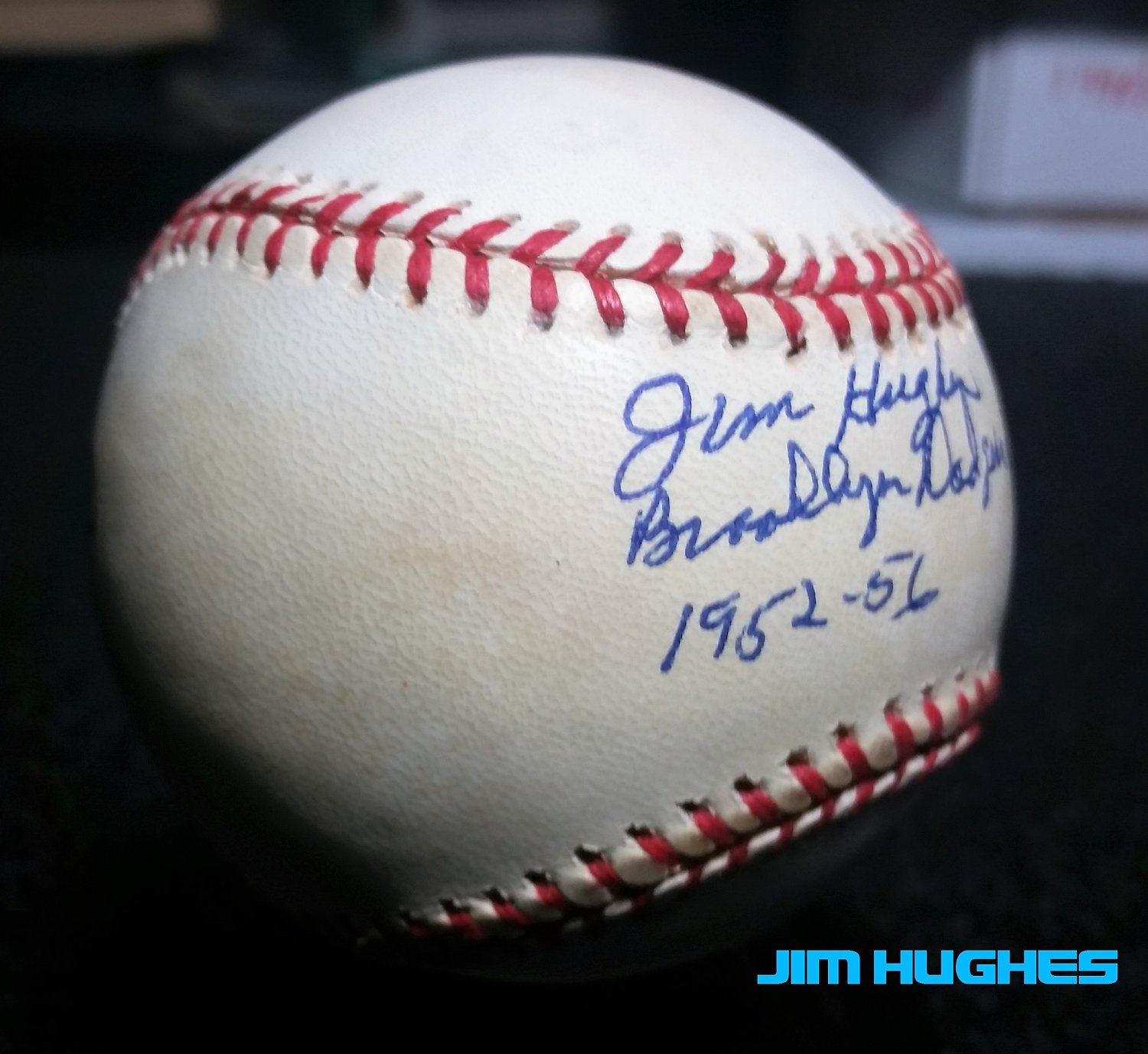 Brooklyn Dodgers Jim Hughes Signed Autographed Official NL Baseball ...