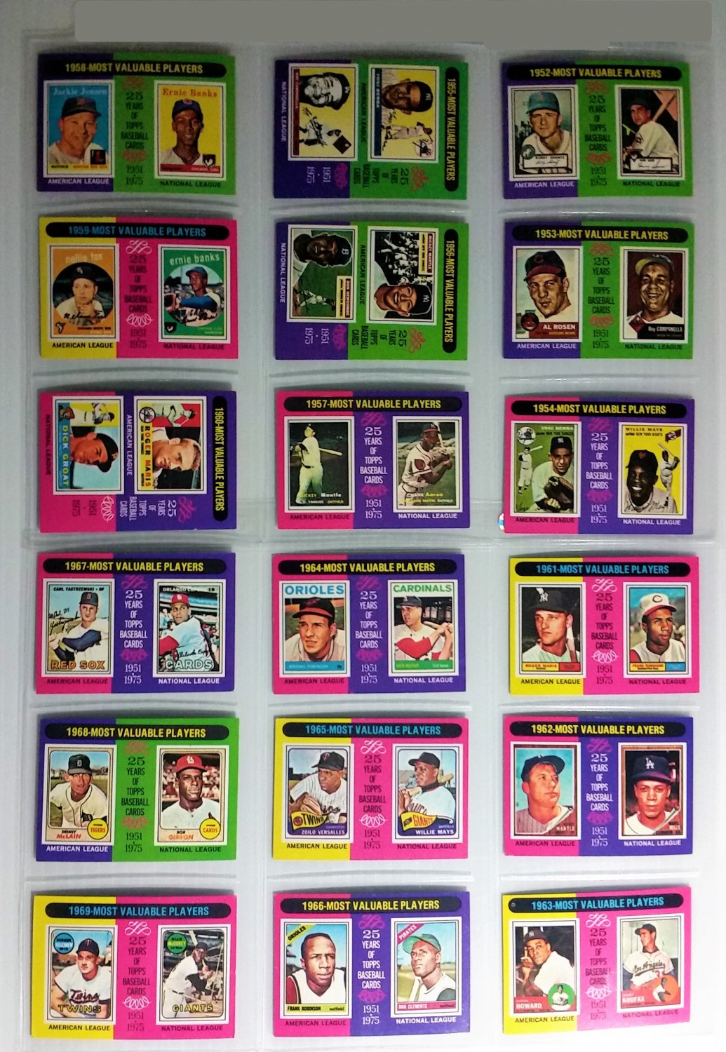 1975 Topps Mini Complete Set (660) 9 Graded - HOF Rc's Brett, Yount ...