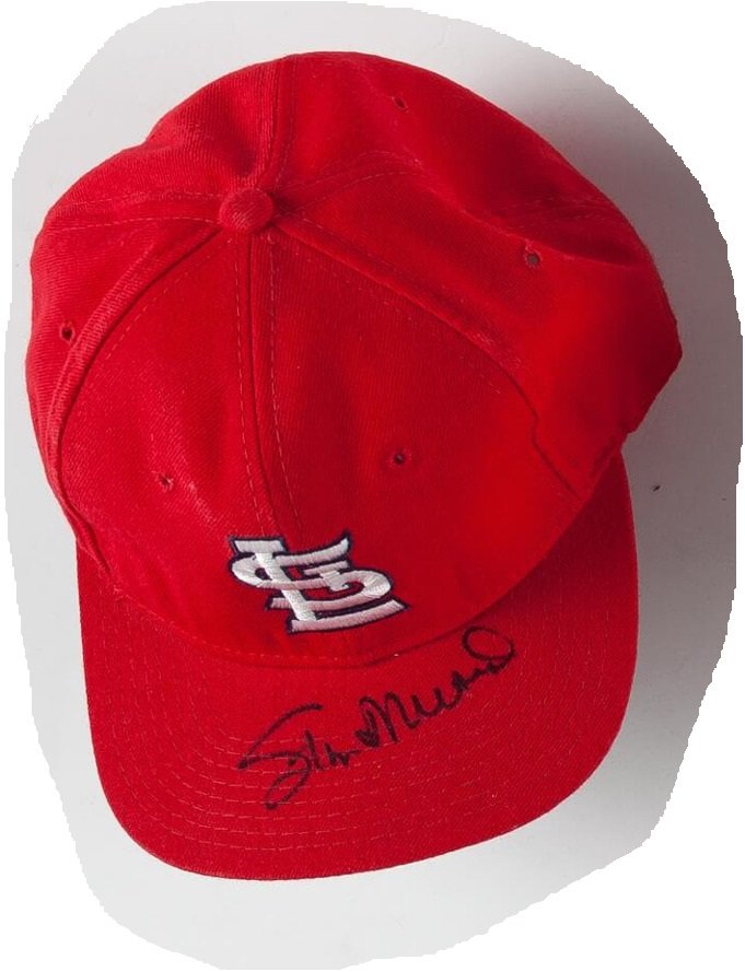 Stan Musial HOF Signed Autographed Cardinals Vintage Wool Fitted Cap Hat