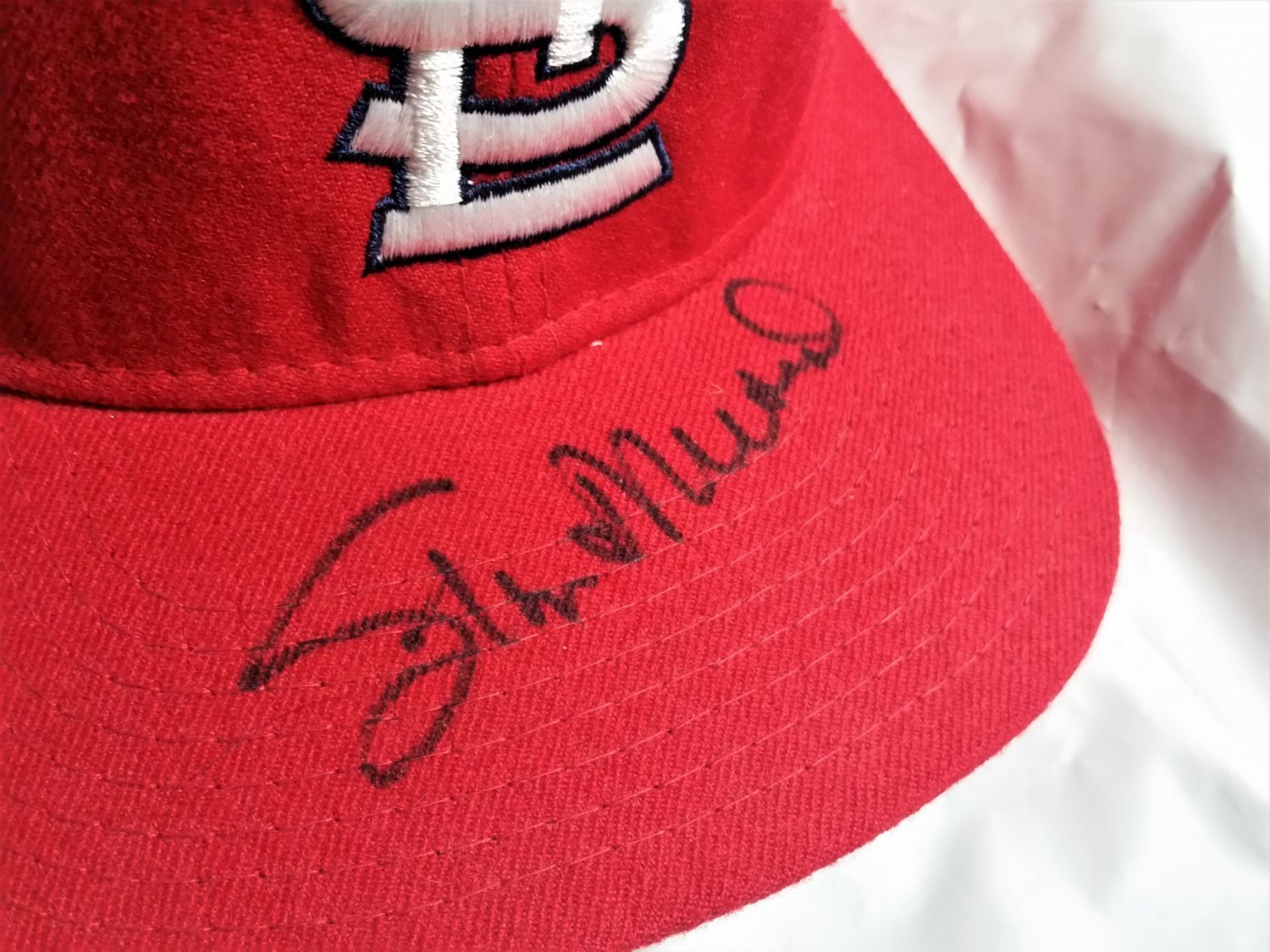 Stan Musial HOF Signed Autographed Cardinals Vintage Wool Fitted Cap Hat