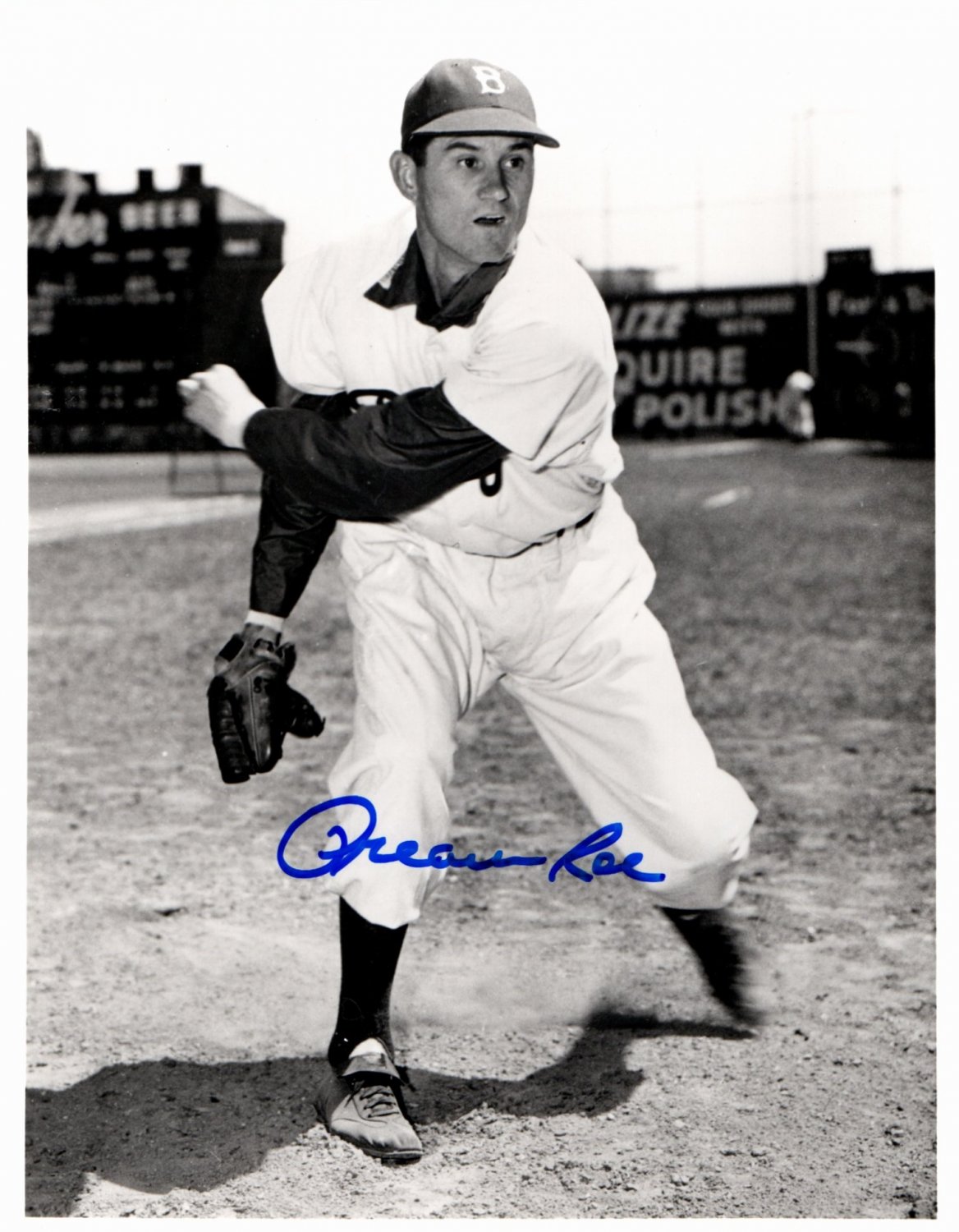 Preacher Roe Signed Autographed 8x10" Black & White Photograph Brooklyn ...