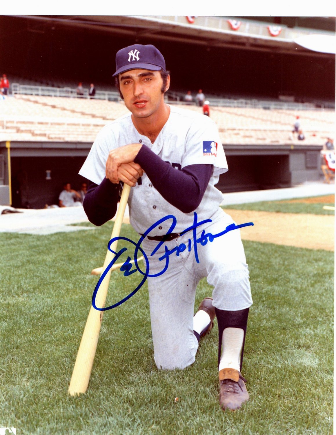 Joe Pepitone Signed Autographed 8x10" Color Photograph Photo Yankees, Cubs