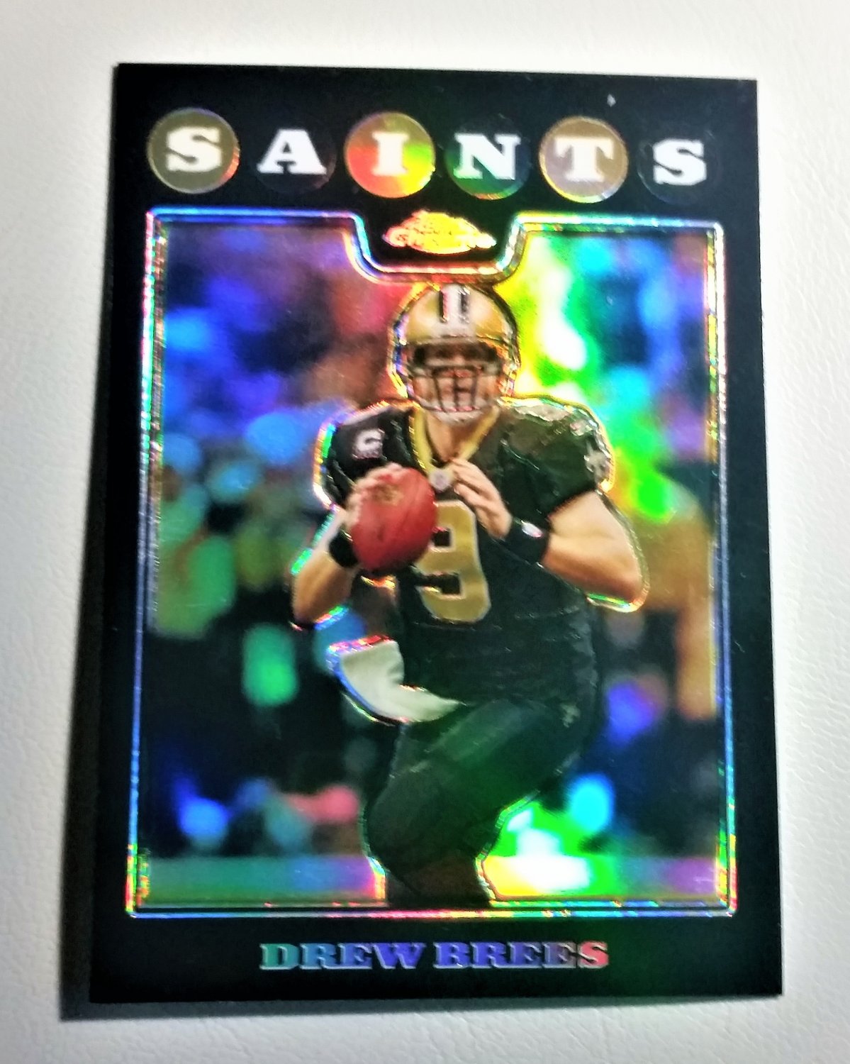 DREW BREES 2008 Topps Chrome Refractor #TC-1 Saints, Chargers