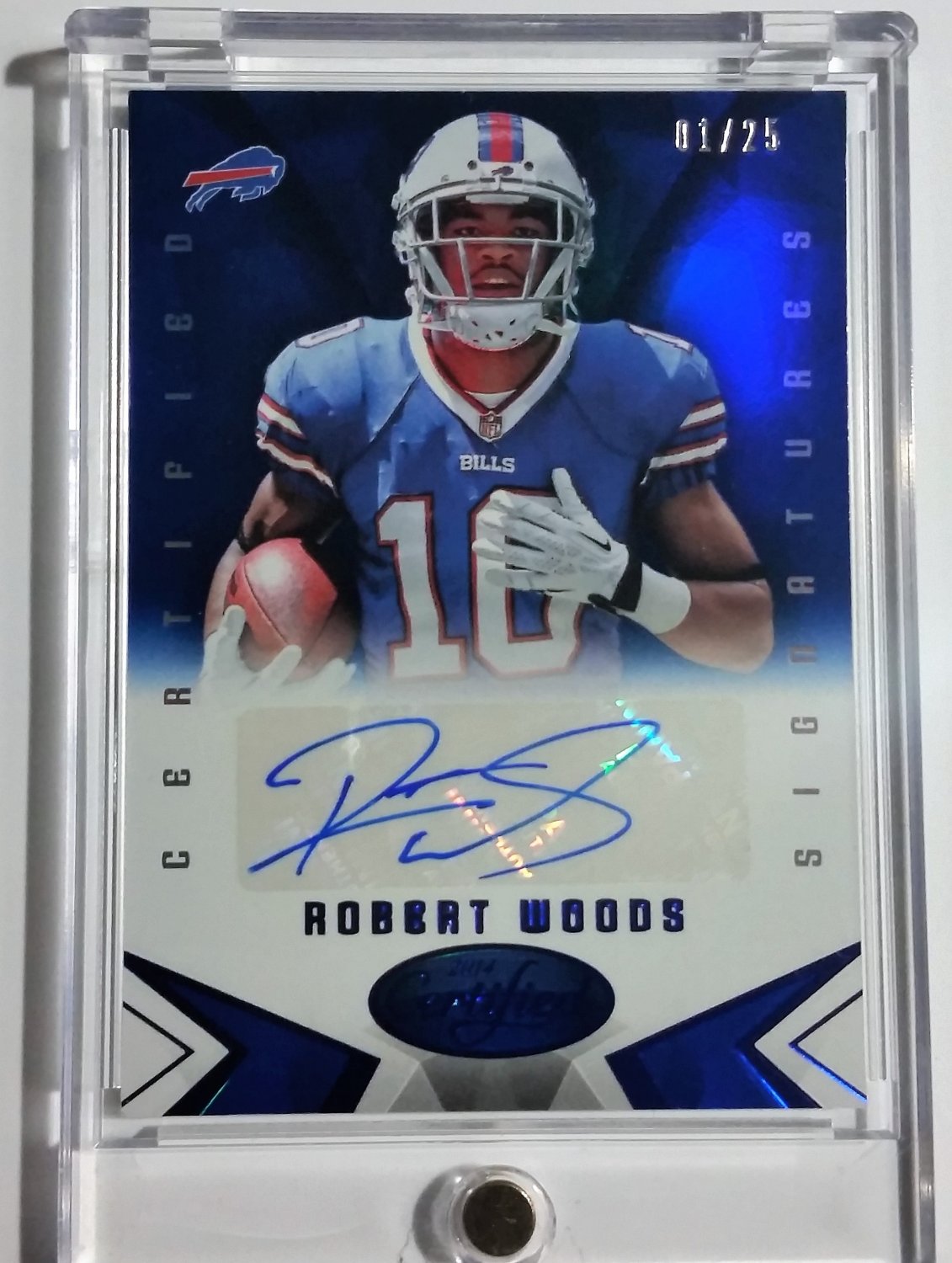 ROBERT WOODS #01/25 AUTO 2014 Certified Signatures Rookie Autograph #S ...