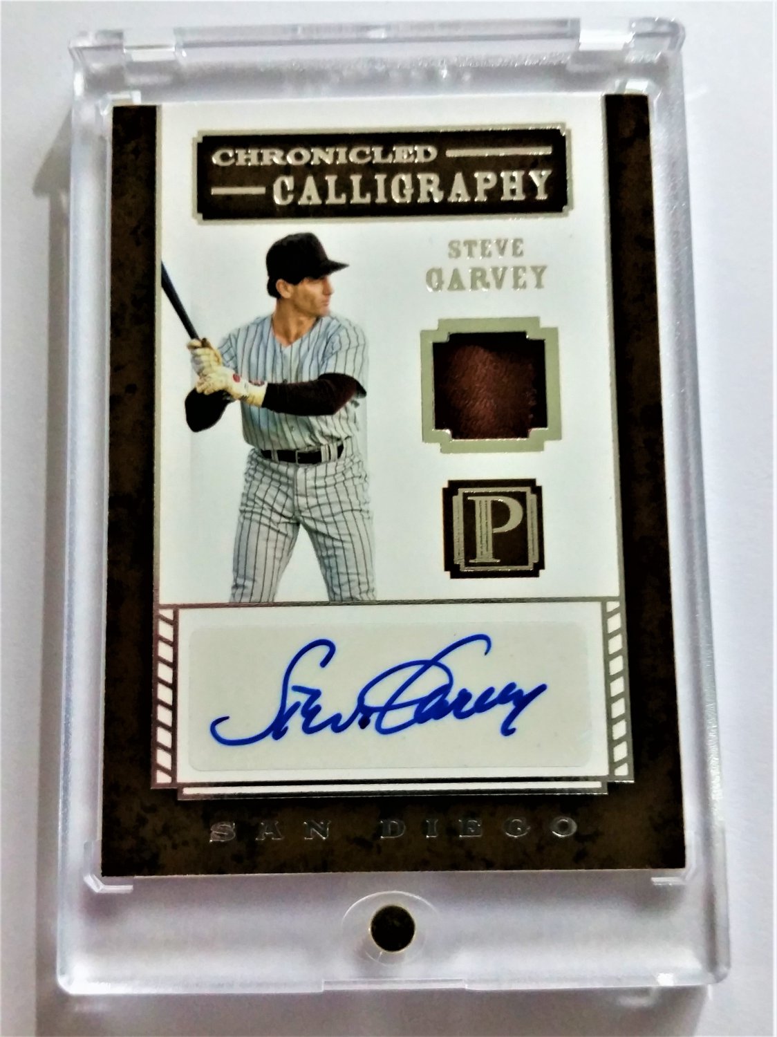 Steve Garvey /199 Auto Relic 2016 Chronicled Calligraphy Autograph #CC ...