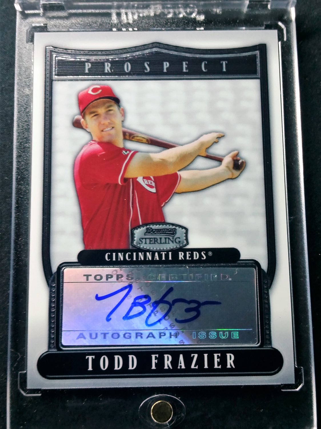 Todd Frazier RC Auto 2007 Bowman Sterling Autograph Reds