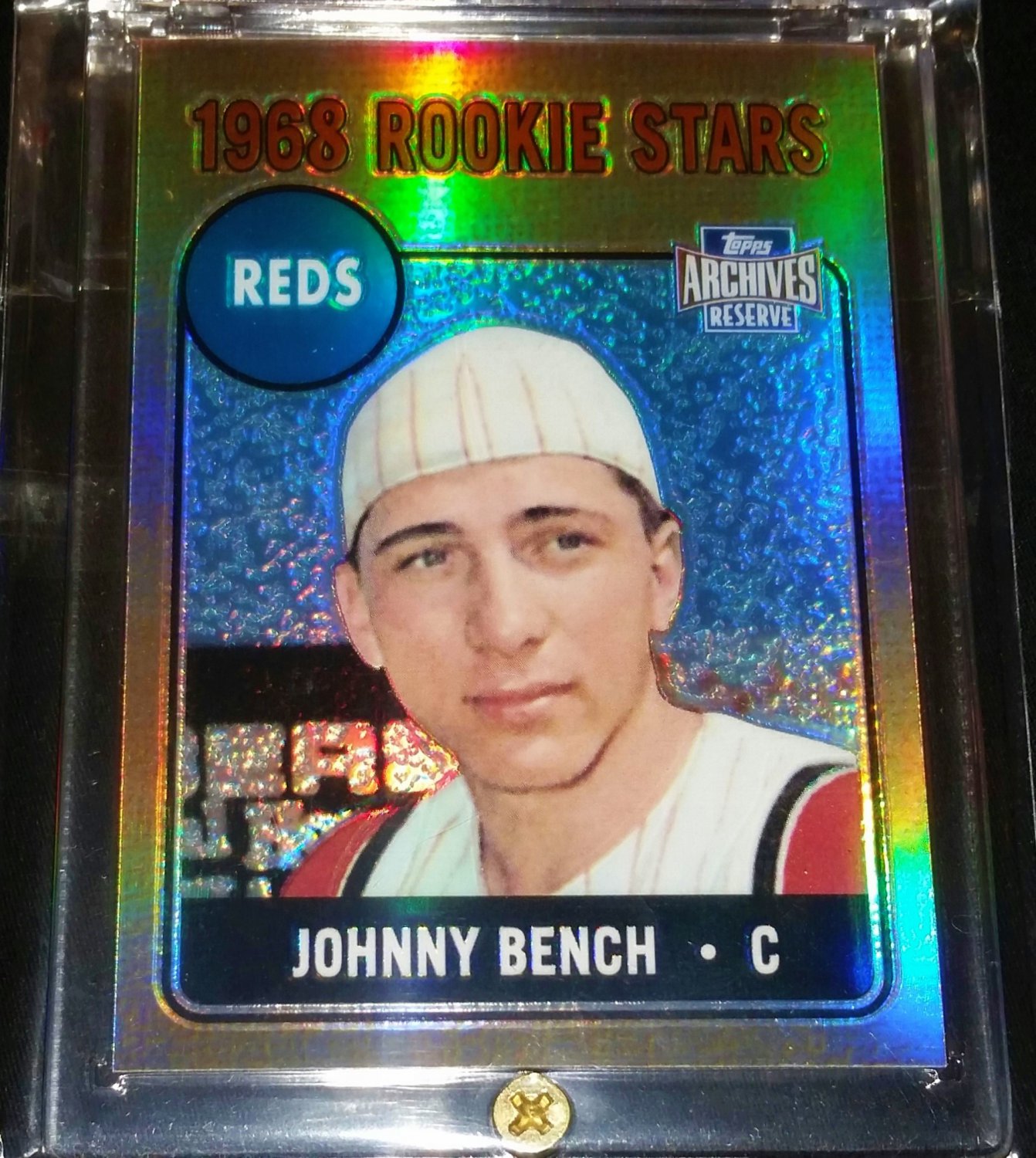 Johnny Bench 2001 Topps Archives Reserves Reprint Refractors #06 Reds