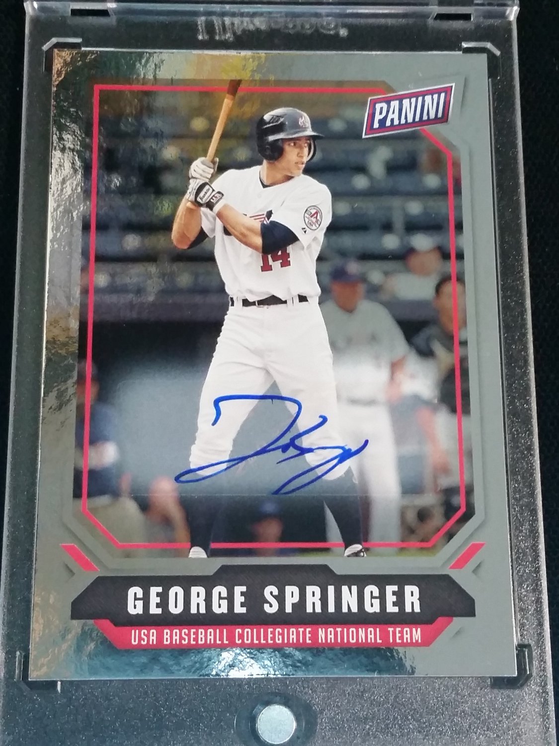 George Springer Auto 2018 USA Baseball Autograph #67 ASTROS