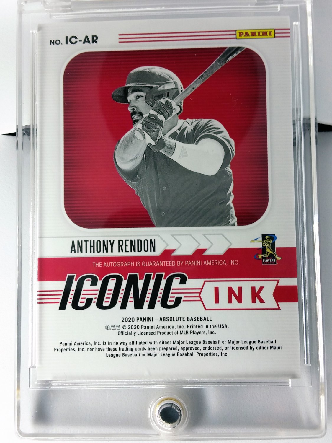 Anthony Rendon /10 Auto 2020 Iconic Ink Autograph Gold Signed Angels ...