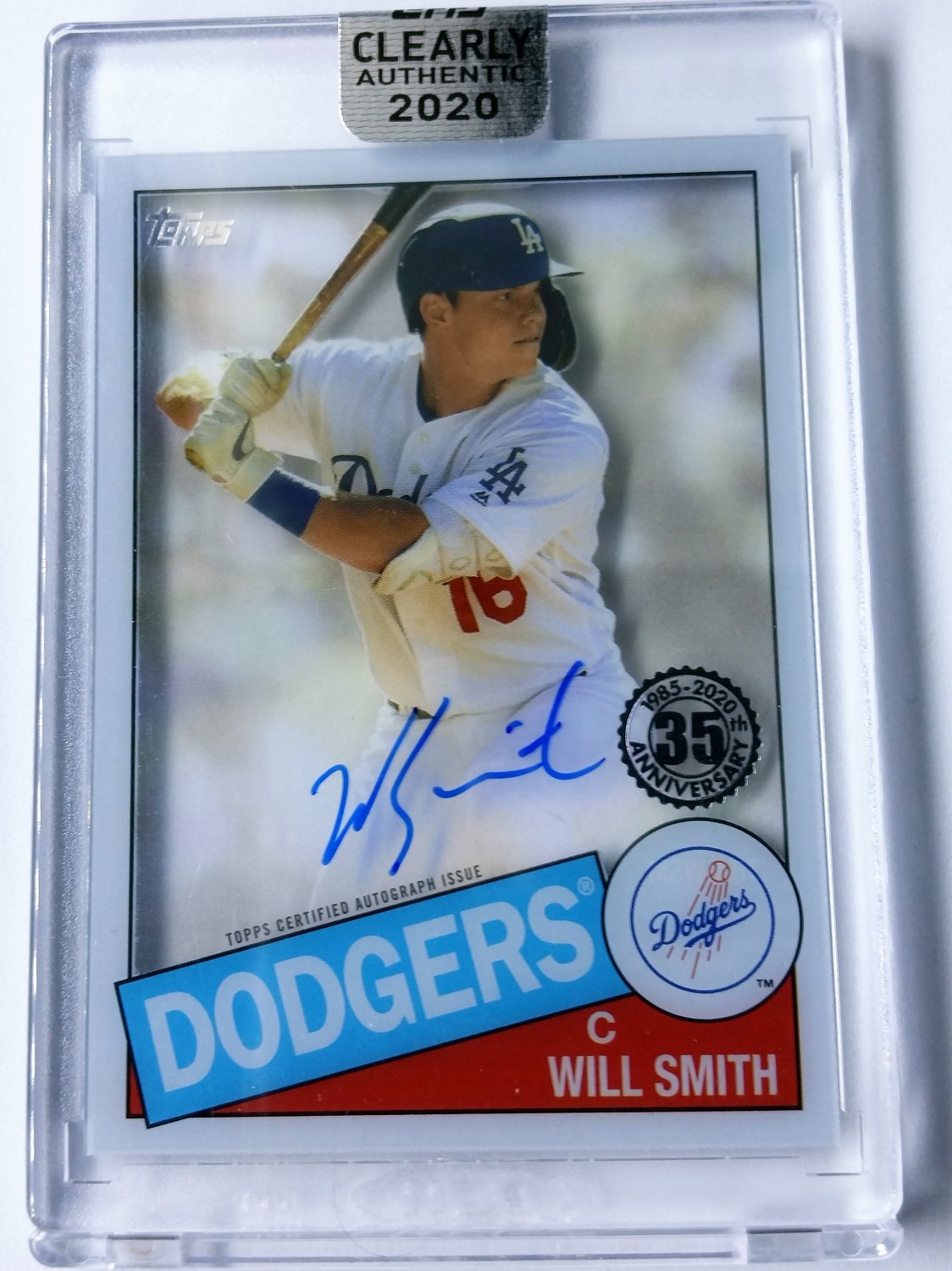 Will Smith 2020 Topps Clearly Authentic Autographs DODGERS