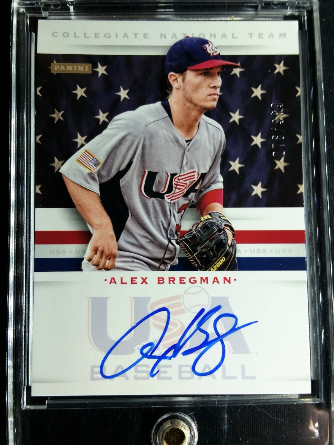 Alex Bregman Auto 2013 Panini USA Autographs On-Card /399 Astros