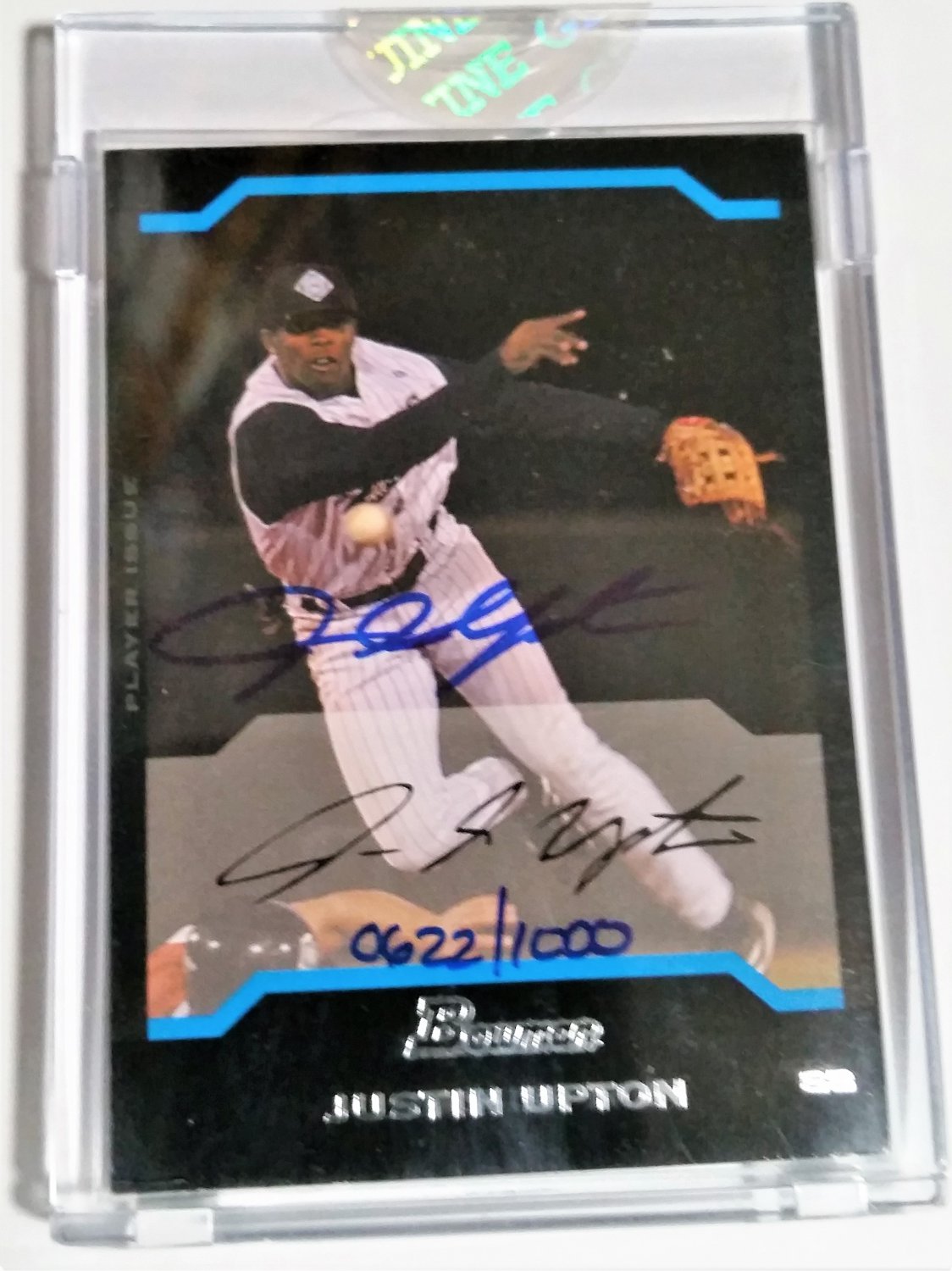 Justin Upton RC AUTO 2006 Bowman Originals AFLAC Autograph PLAYER ISSUE ...