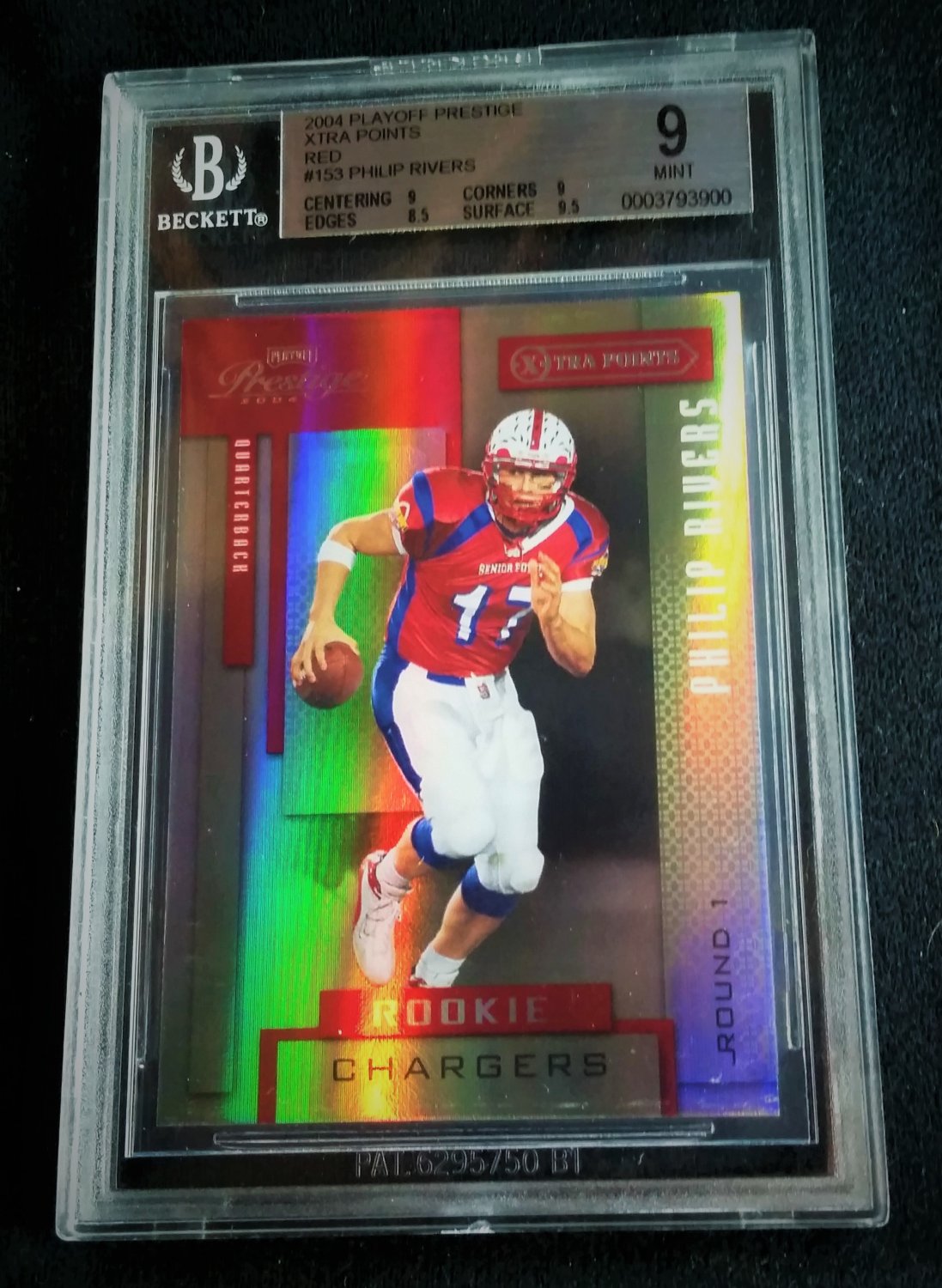 PHILIP RIVERS #/100 RC 2004 Prestige Xtra Points Red Rookie #153 ...