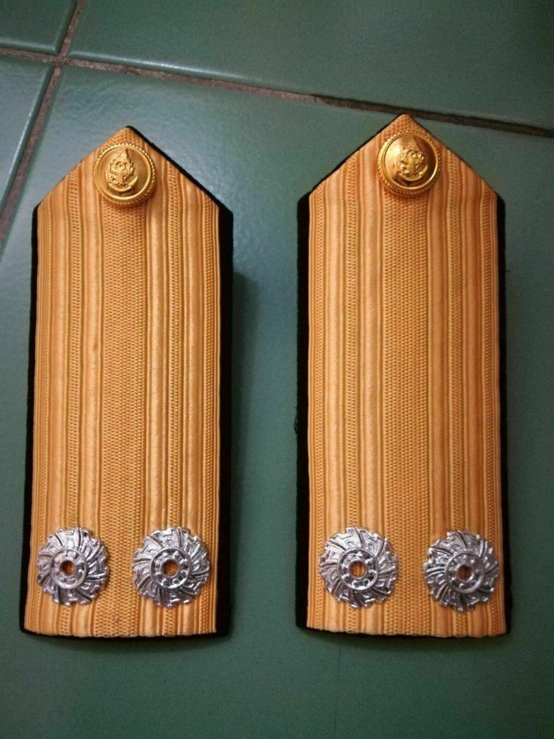 Rear Admiral Shoulder Boards Rank Uniform Royal Thai Navy Rank, RTN Marine