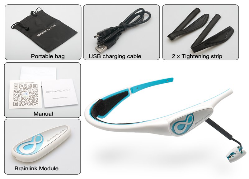 BrainLink Personal Brainwave Sensor - Portable Bluetooth Enabled ...