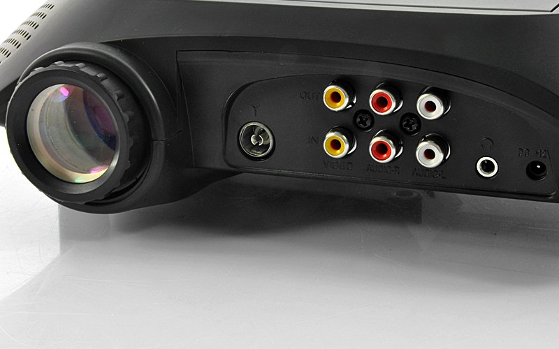 LED Multimedia Projector with DVD Player - 480x320, 20 Lumens, 100:1