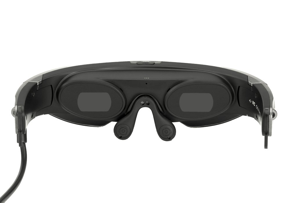 Portable Video Glasses Lcd Micro Display 80 Inch Screen Viewing Experience 1000mah Battery