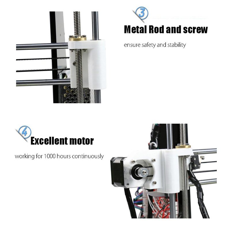 Anet A8 3D Printer Prusa i3 DIY Kit - Multiple Filament Types, Large ...