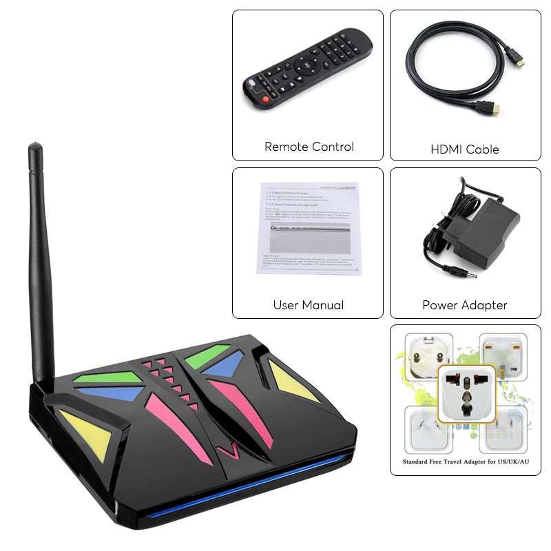 Android TV Box M92S, Octa-Core, 2GB RAM, 4K, Dual-Band WiFi, Miracast ...
