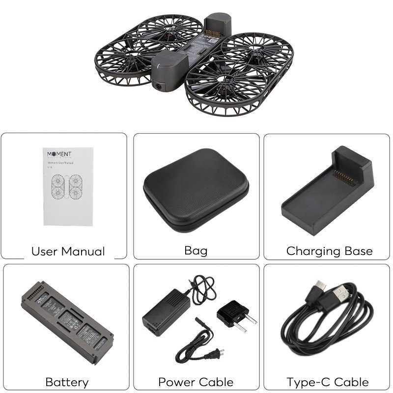 Simtoo Moment Airselfie Drone 147-Degree, 4K Video, GPS, App Control ...