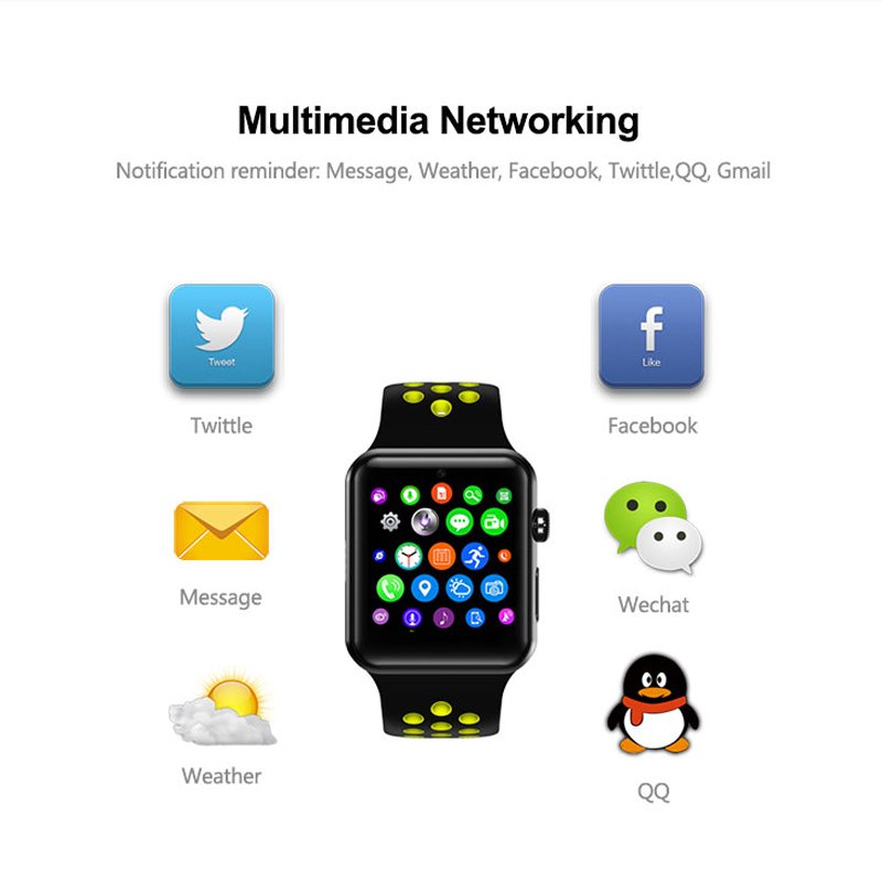 DM09 Plus Smart Watch Phone 1 IMEI, Pedometer, Calls, SMS, Social Media ...
