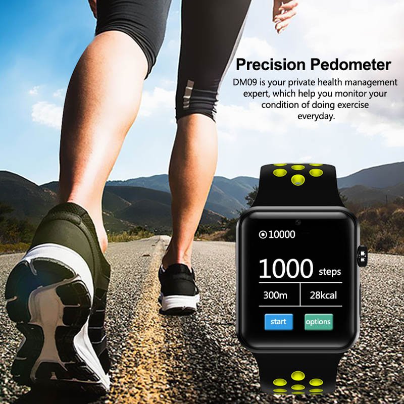 DM09 Plus Smart Watch Phone 1 IMEI, Pedometer, Calls, SMS, Social Media ...
