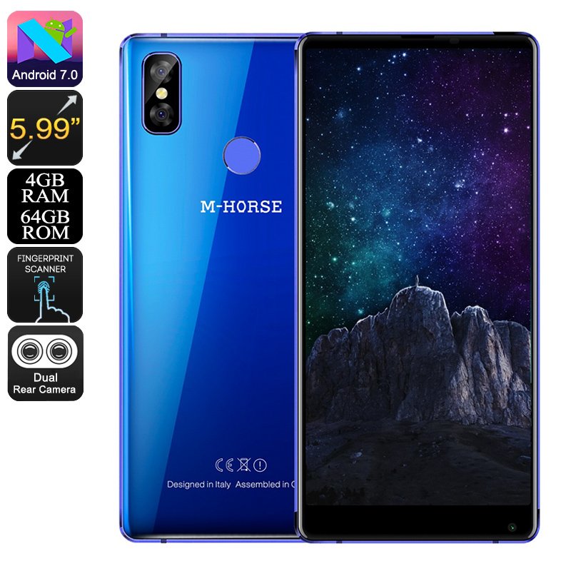 M-Horse Pure 2 Android 7 Phone - Octa Core, 4GB RAM, 5.99 Inch, Bezel ...