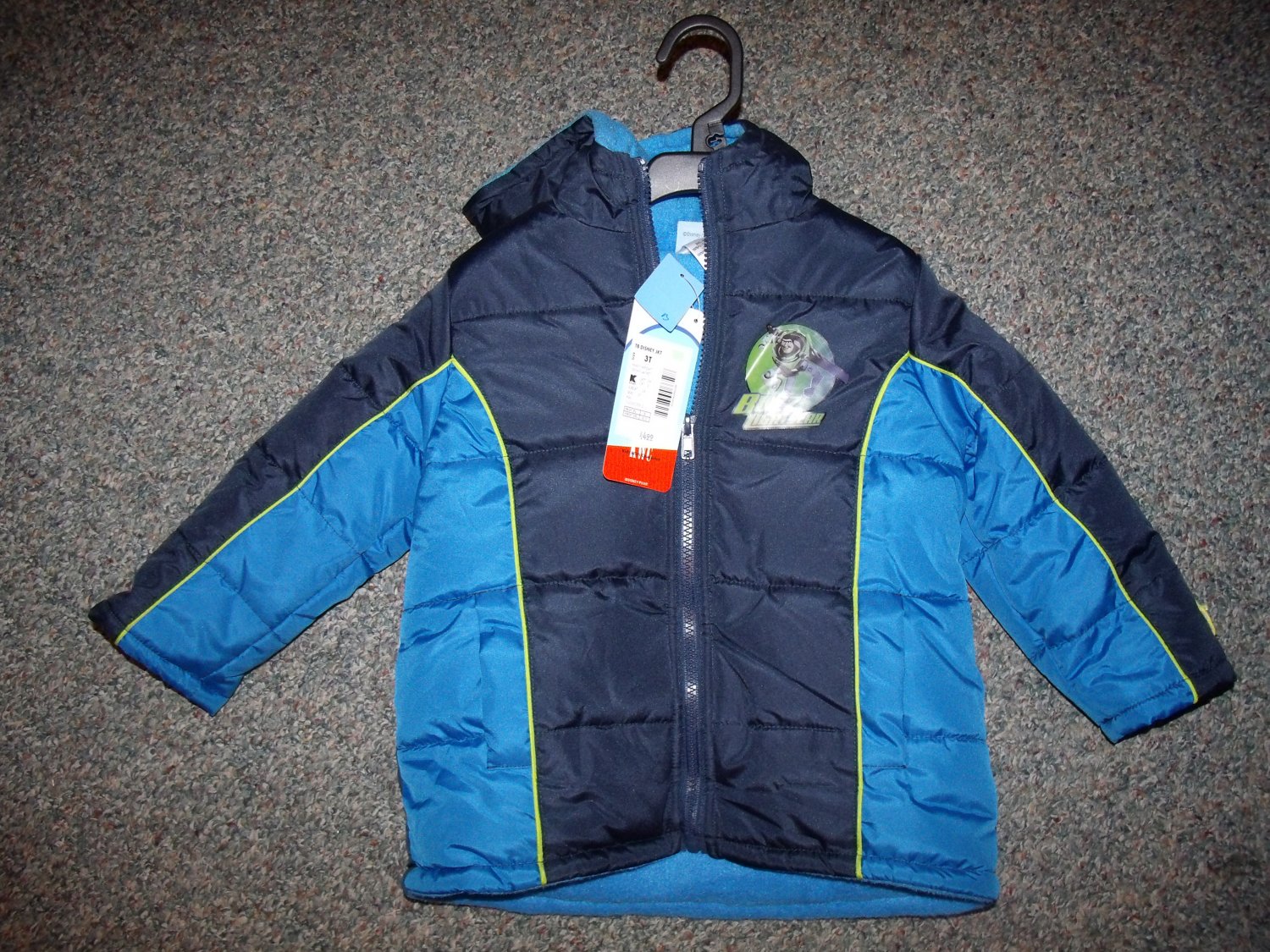 2T Disney TOY STORY Buzz and Woody Rex Winter Coat Jacket w/ Hood ...