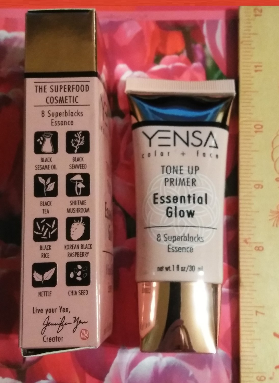 Yensa Tone Up Primer ~ ESSENTIAL GLOW ~ 1 oz / 30 ml Full Size 8 ...
