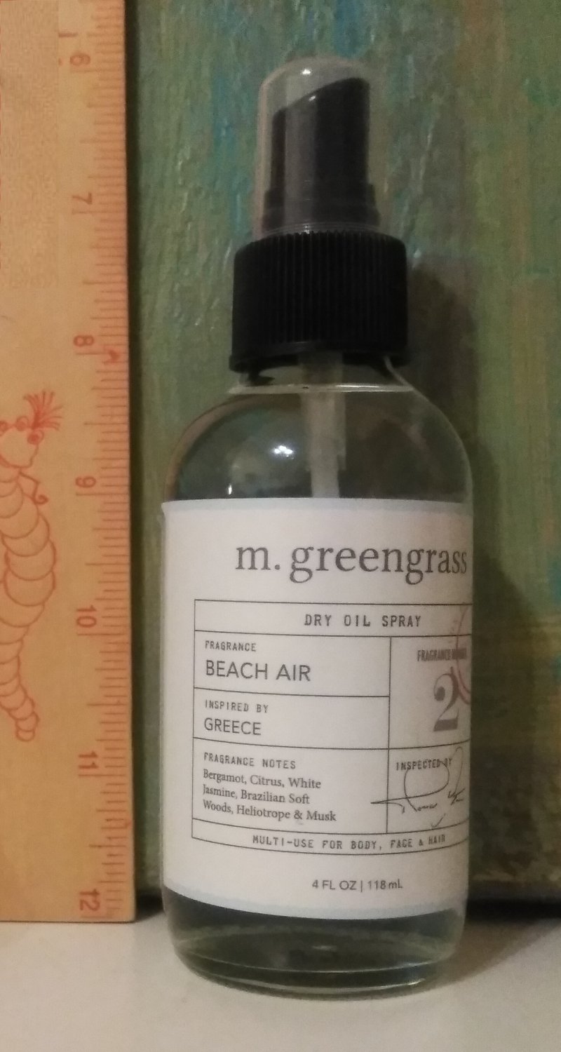 M Greengrass Dry Oil Spray ~ Beach Air ~ 4 Oz 118 Ml Full Size