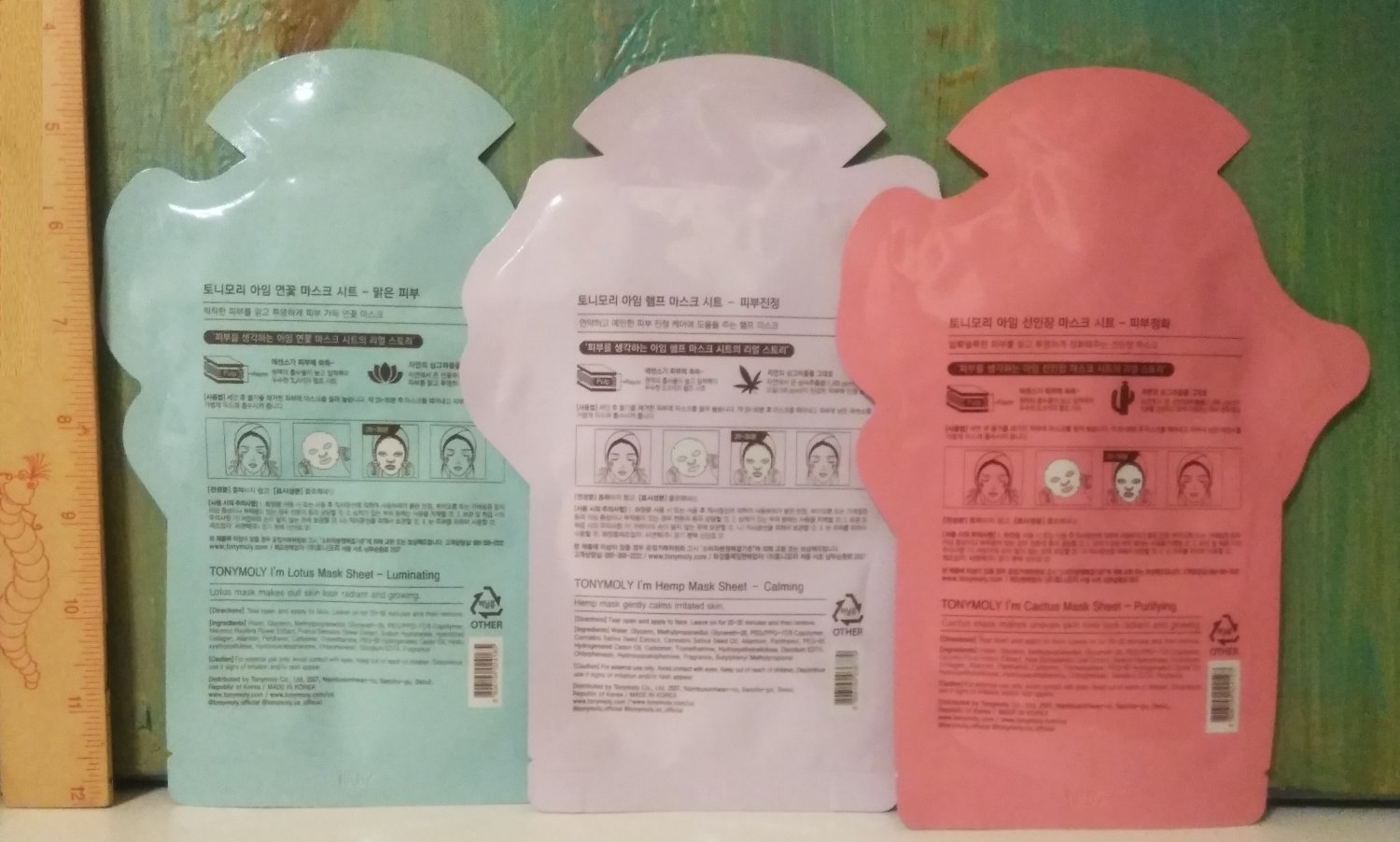 Tony Moly Sheet Mask Trio ~ Lotus (Luminating) + Hemp (Calming ...