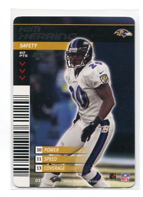 KIM HERRING 2001 NFL Showdown First Edition #33 Penn State RAVENS