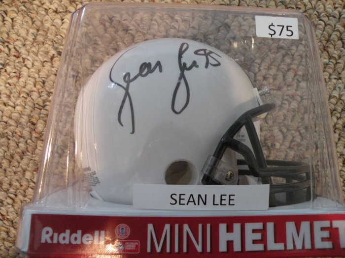 SEAN LEE Penn State Ridell Mini Helmet SIGNED Auto AUTOGRAPH w/ COA