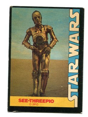 C-3PO SEE-THREEPIO 1977 Star Wars Trading Card #7
