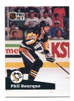 PHIL BOURQUE 1991 Pro Set #189 Pittsburgh Penguins