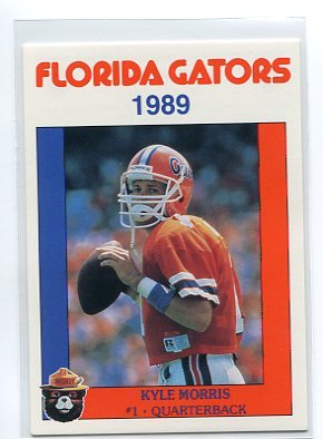 KYLE MORRIS 1989 Florida Gators Police Set card QB