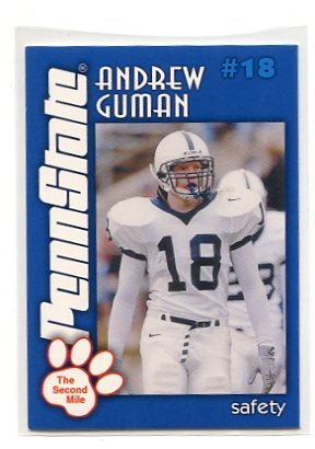 ANDREW GUMAN 2003 Penn State Second Mile SAFETY