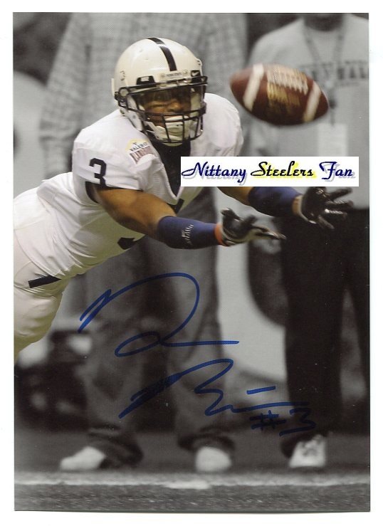 DEON BUTLER Penn State Nittany Lions WR 2005-08 - 5x7 AUTO Autograph ...